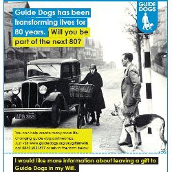 A long engagement - integrated legacy campaign from Guide Dogs