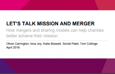 ‘Mergers are too often viewed as a consequence of failure,’ says report
