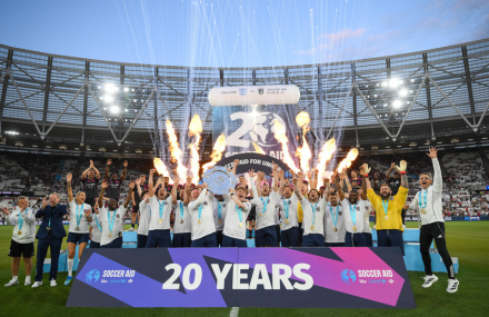 Soccer Aid for UNICEF raises record £16.5m as it marks 20th anniversary