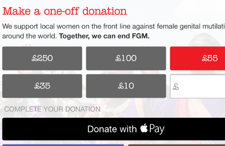 Apple Pay donations now enabled for 22 of the largest UK charities